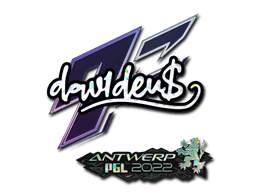 Sticker Dav1deuS Holo Rio 2022 CSGOSKINS GG