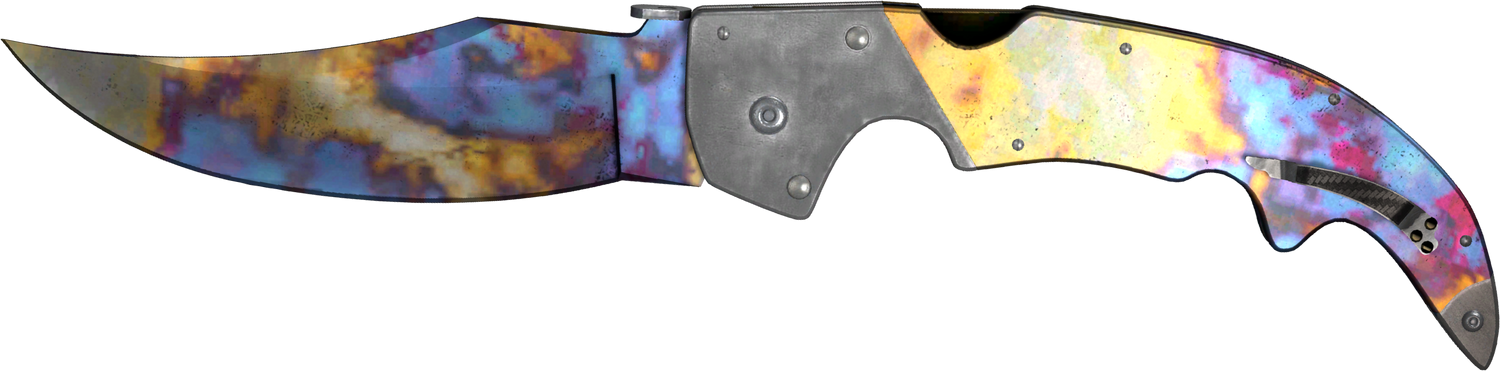 Falchion Knife | Case Hardened - CSGOSKINS.GG