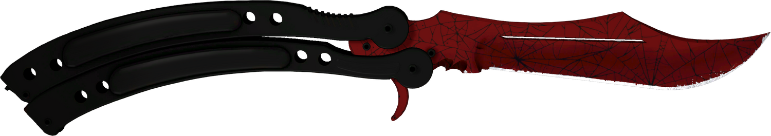 Butterfly Knife | Crimson Web - CSGOSKINS.GG